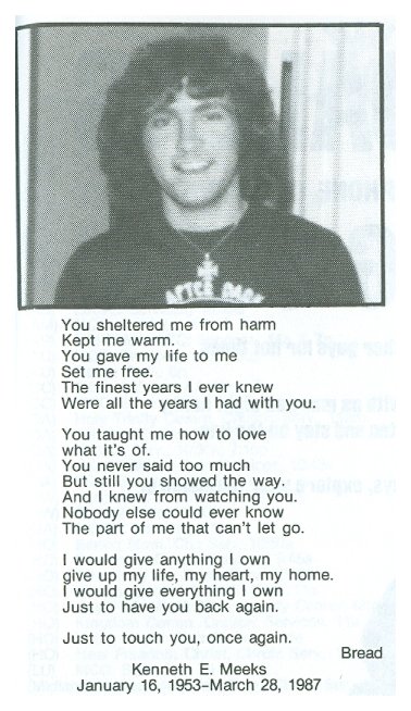 MAR 28 1987 - MEEKS KENNETH