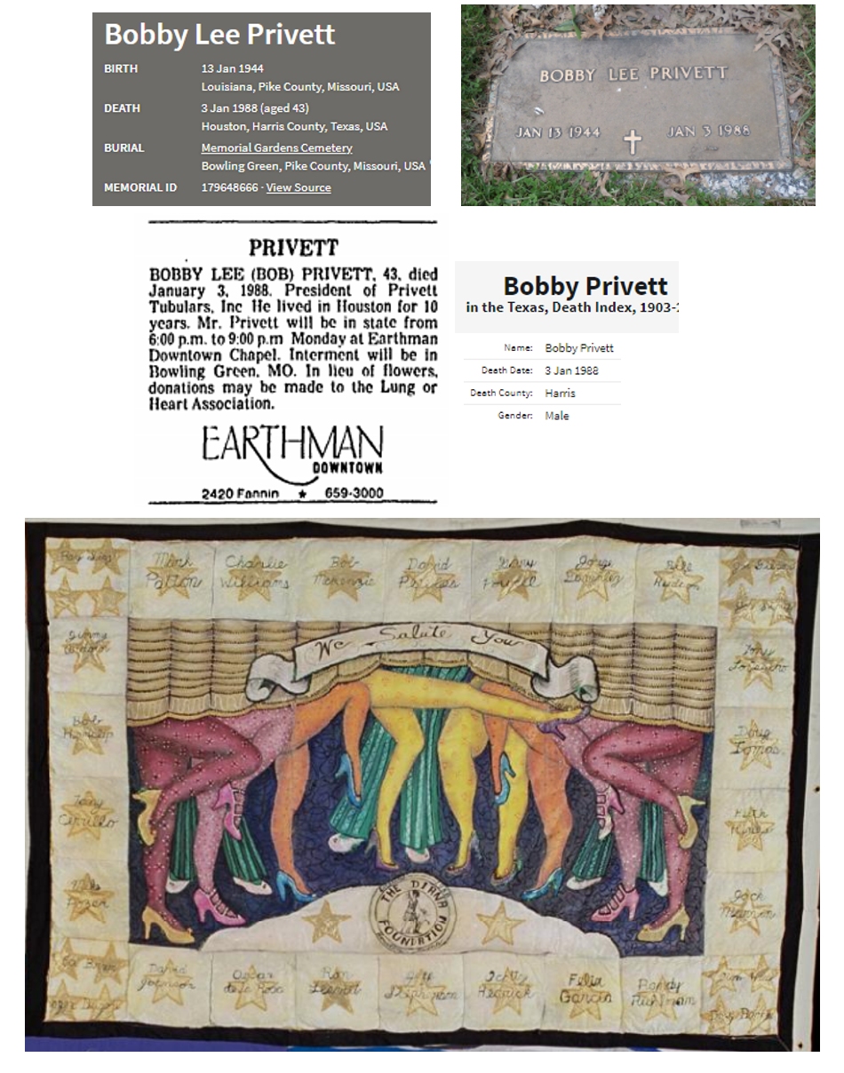 JAN 3 1988 - PRIVETT BOBBY