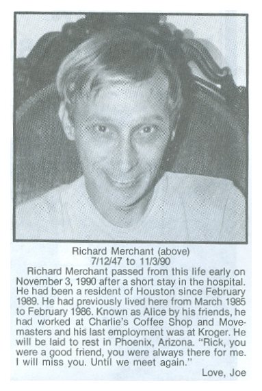 NOV 3 1990 - MERCHANT RICHARD