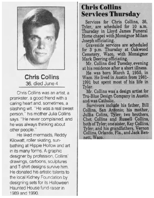 JUN 4 1991 - COLLINS CHRIS