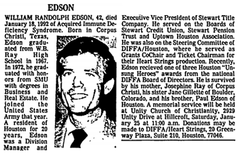 JAN 18 1992 - EDSON RANDY