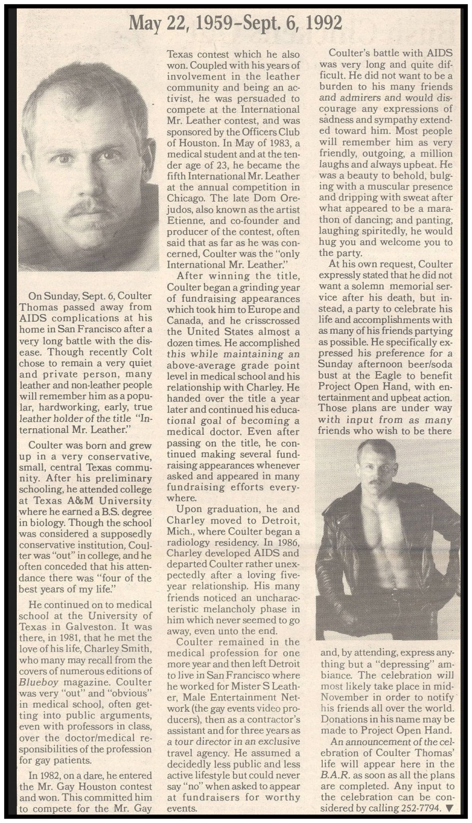 SEP 6 1992 - THOMAS COLT