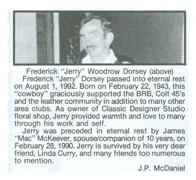AUG 1 1992 - DORSEY JERRY