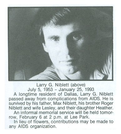 JAN 25 1993 - NIBLETT LARRY