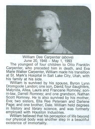MAY 1 1993 - CARPENTER WILLIAM