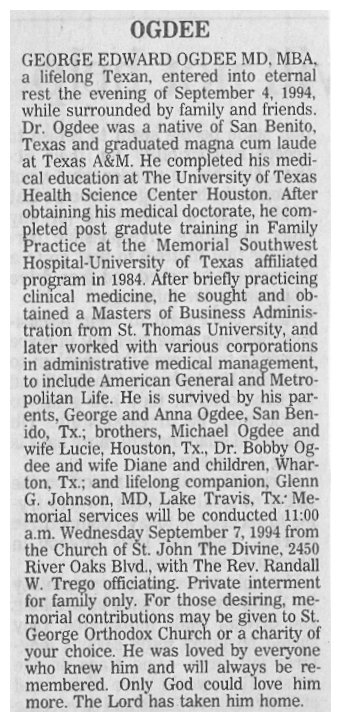 SEP 4 1994 - OGDEE GEORGE