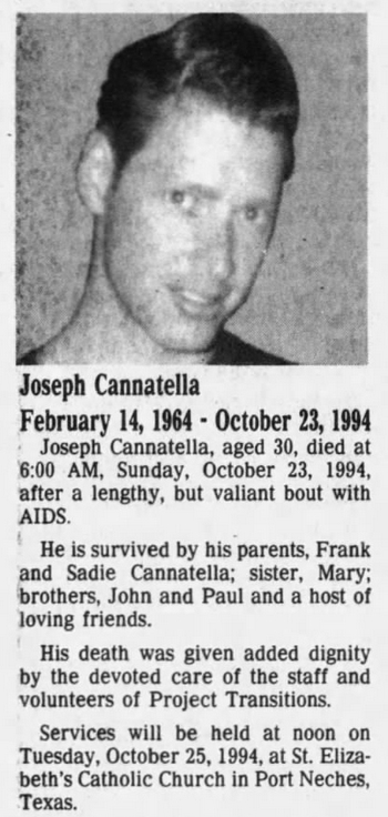OCT 23 1994 - CANNATELLA JOSEPH