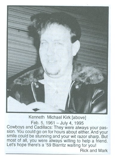 JUL 4 1995 - KIRK KENNETH