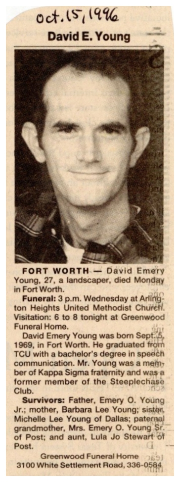 OCT 14 1996 - YOUNG DAVID