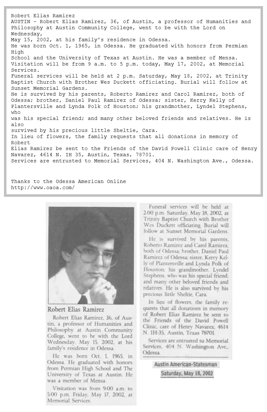 MAY 15 2002 - RAMIREZ ROBERT