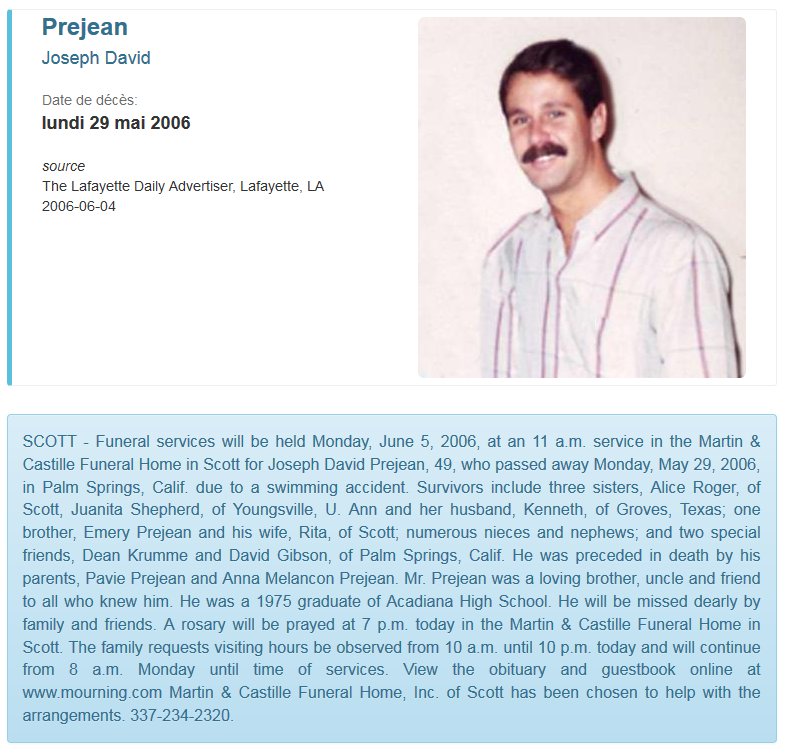 MAY 29 2006 - PREJEAN DAVID