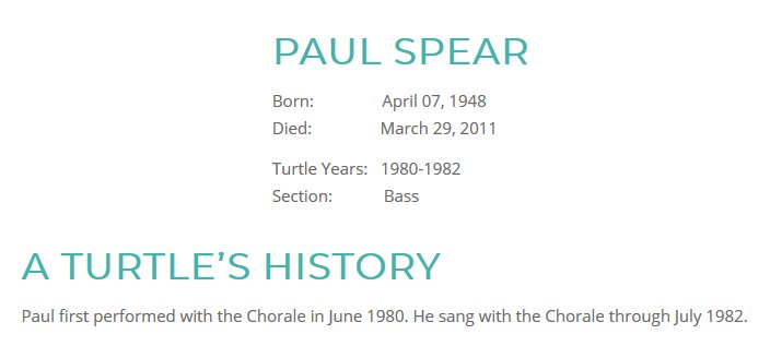 MAR 29 2011 - SPEAR PAUL